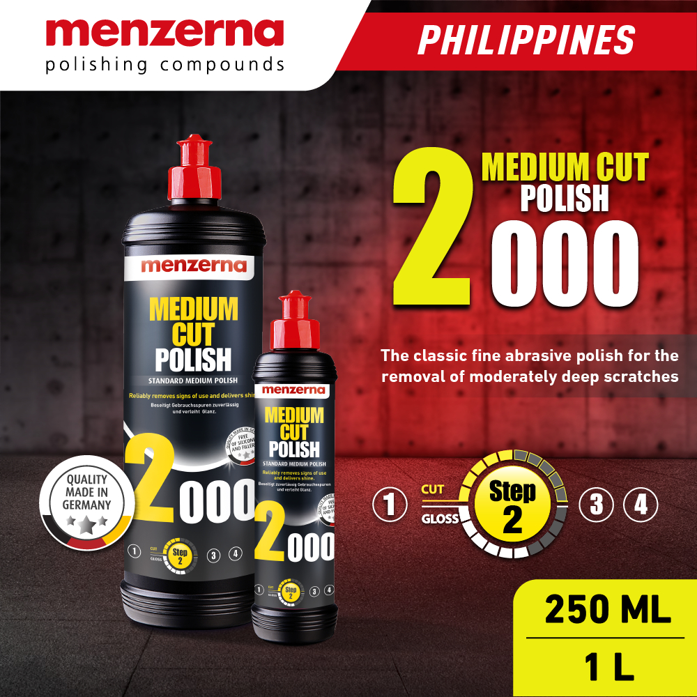 Menzerna Medium Cut Polish 2000 (250ml | 1L) | Shopee Philippines