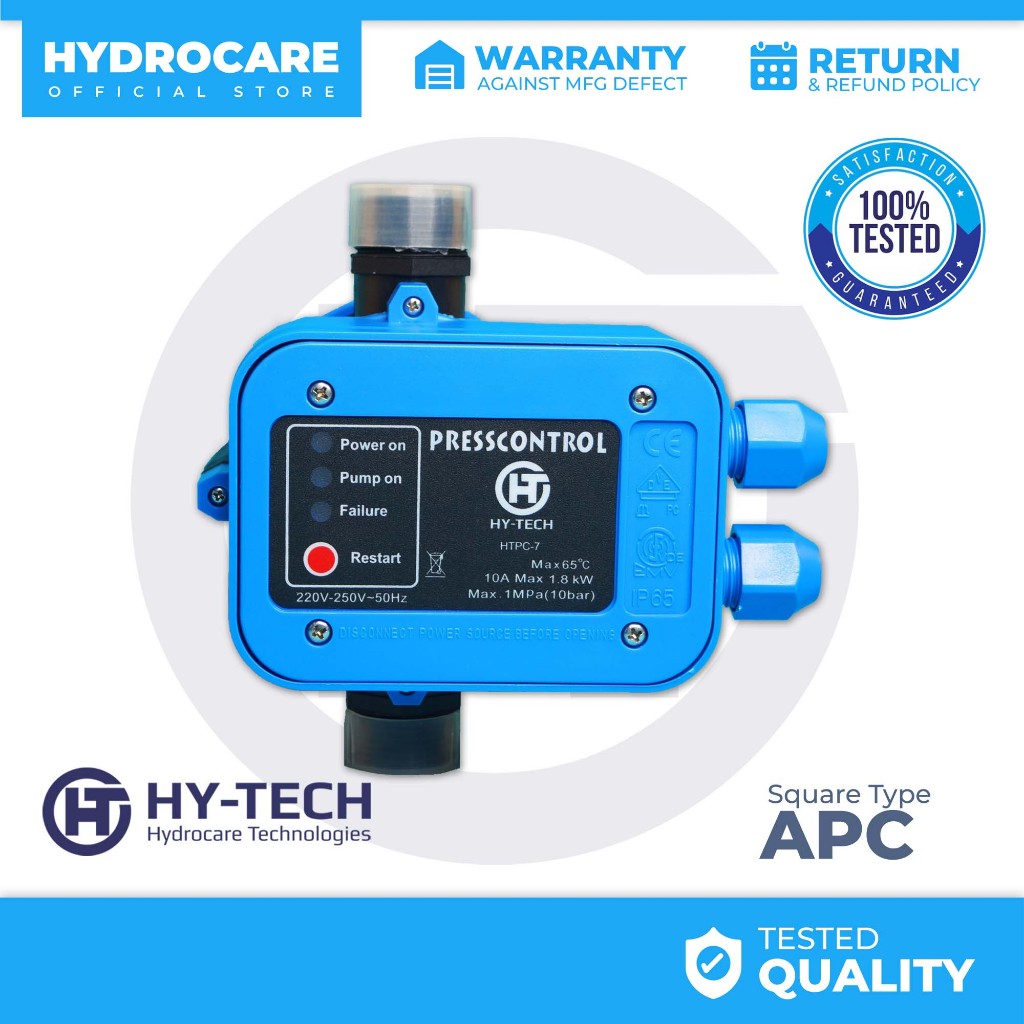 Automatic Pump Control Max 1.8Kw APC Square Type HY-TECH | Shopee ...