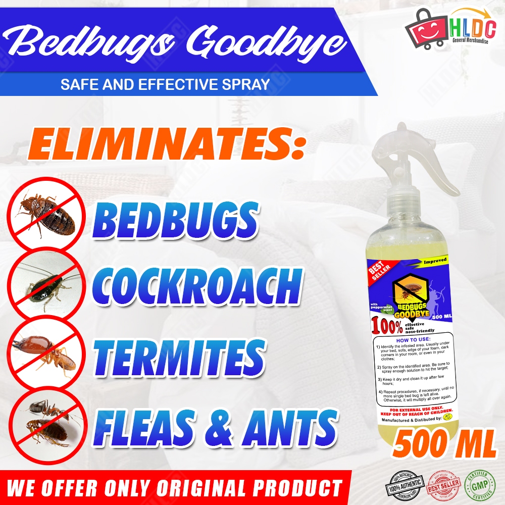 BEDBUGS GOODBYE SPRAY — Bedbugs Killer, Bedbugs Remover, Pamatay Surot ...