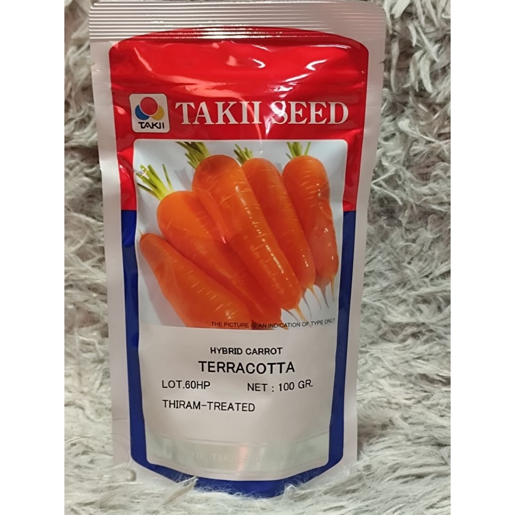 TAKII Seeds Hybrid Carrot Terracotta F1 in 100 grams in pack | Shopee ...