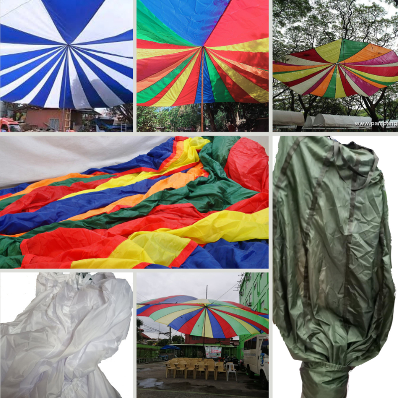 Parachute Tent/Parabolic Tent Taffeta 36Leaves - 45ft Diameter | Shopee ...