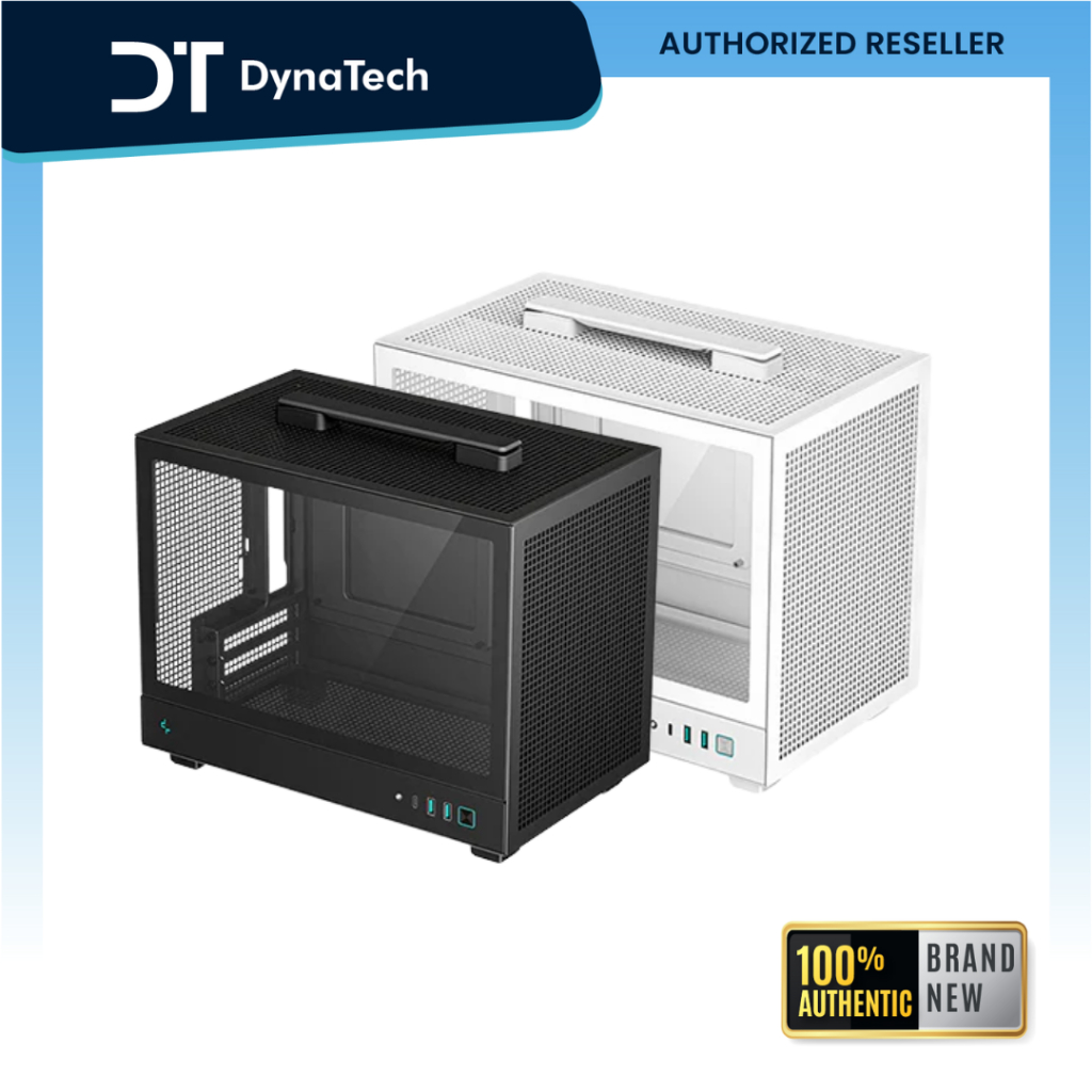 Deepcool CH160 PLUS mATX TG Case ( White R-CH-160-WHNGMO-G | Black R-CH ...