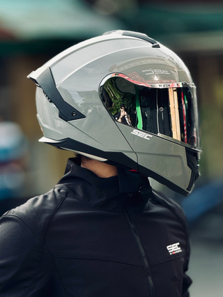 SEC Universe Modular Dual Visor Helmet for Motorcycle (Free Clear Visor ...