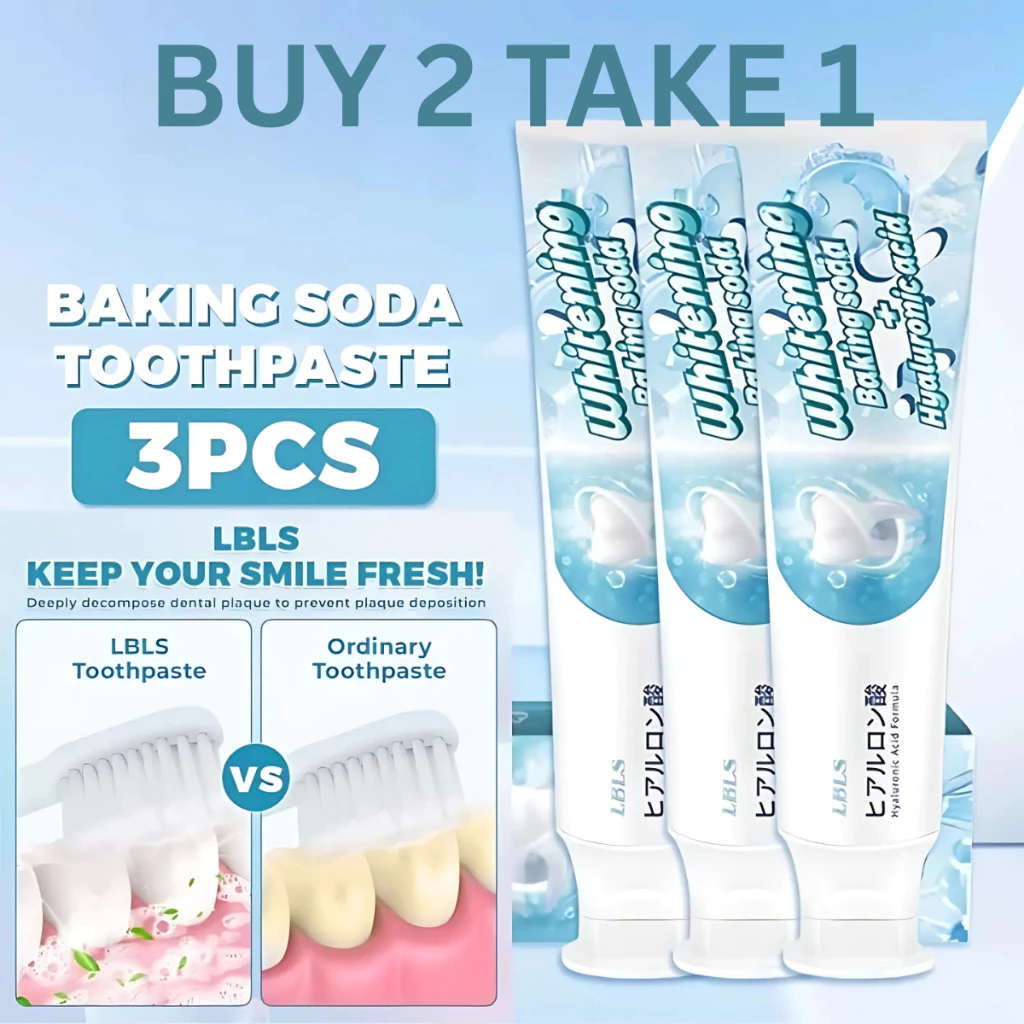 LBLS Japanese Teeth Whitening Toothpaste Baking Soda Strong Mint Long ...