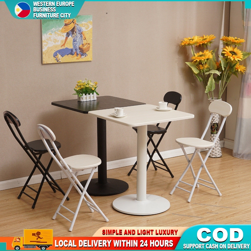 Balcony table chair set aesthetic dining table set coffee table and ...