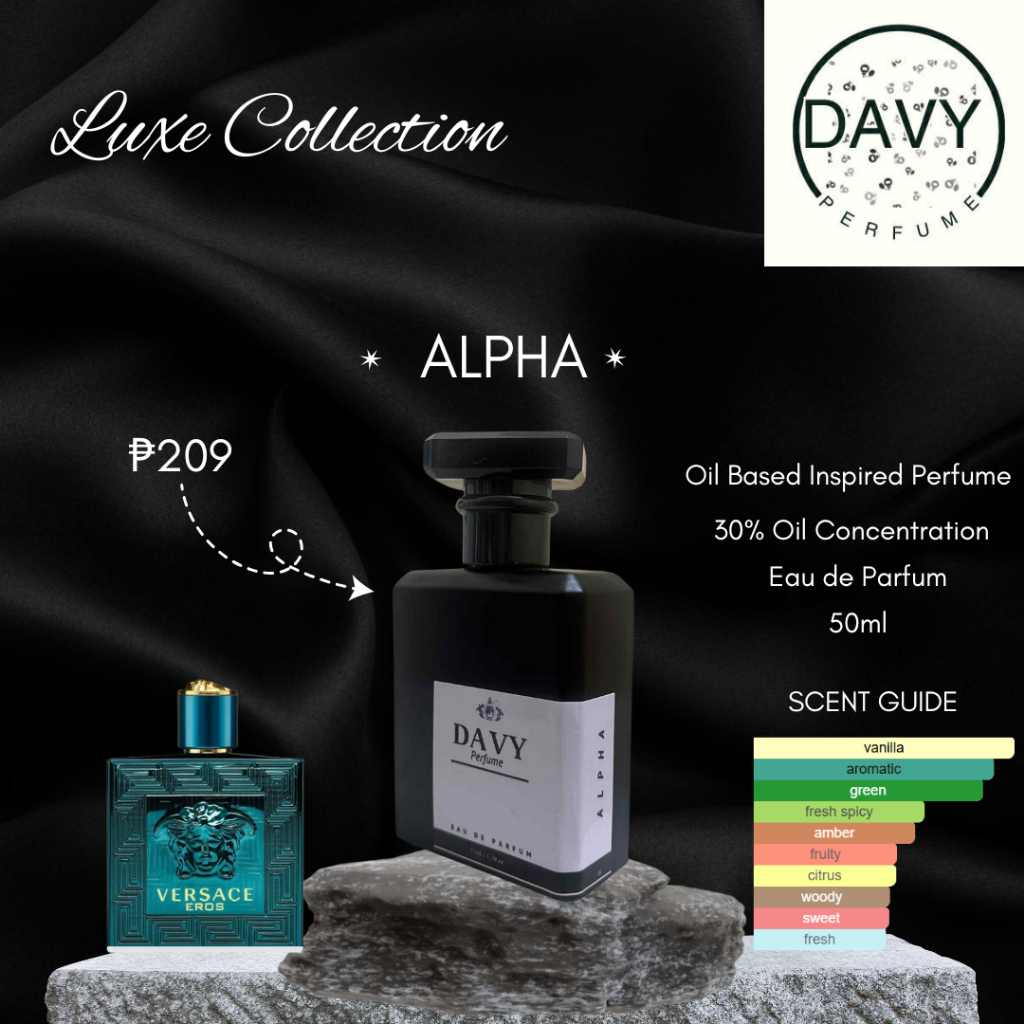 Davy Perfume l ALPHA l Men's Luxe Collection l 50ml l Long Lasting ...