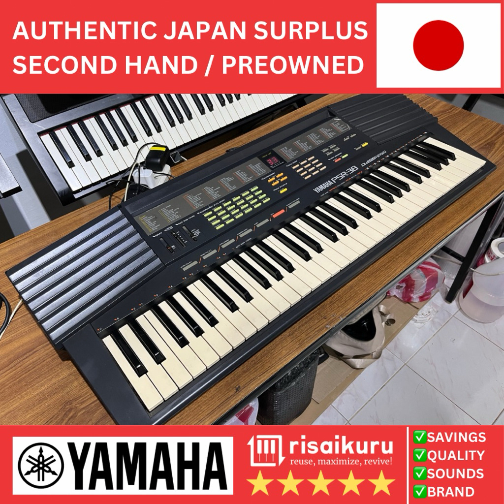 Yamaha PSR38 DASS System Piano Keyboard Organ with Built in Sustain and ...