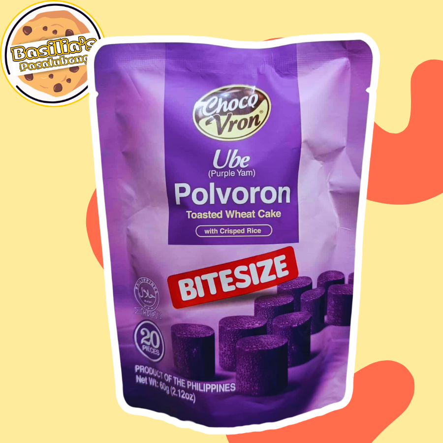 Chocovron Bitesize Ube Polvoron 60g | Shopee Philippines