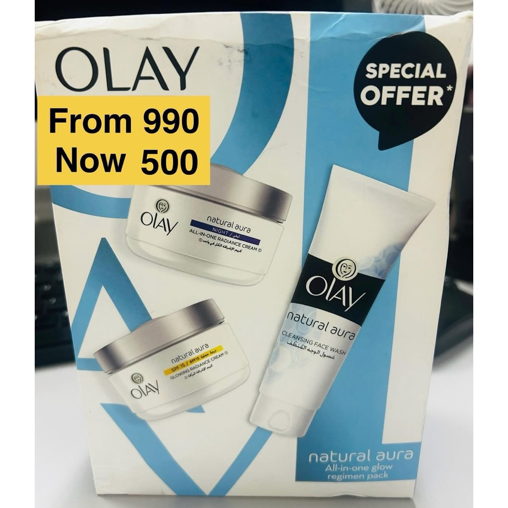 Olay Natural White Beauty Box: Face Wash 100 g + Day Cream SPF 24 50 g ...