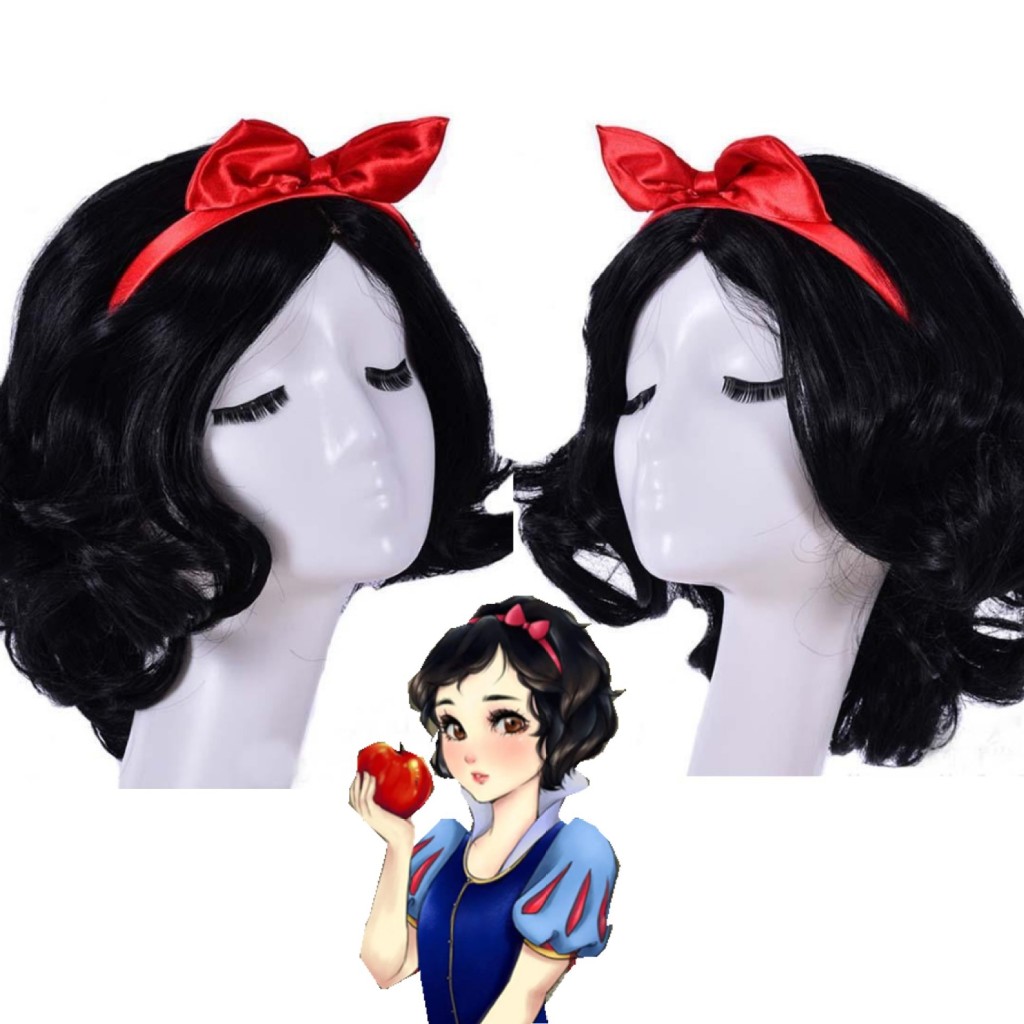 Disney Kids Wigs Princess Girl Snow White Elsa Anna Cosplay Wig For ...