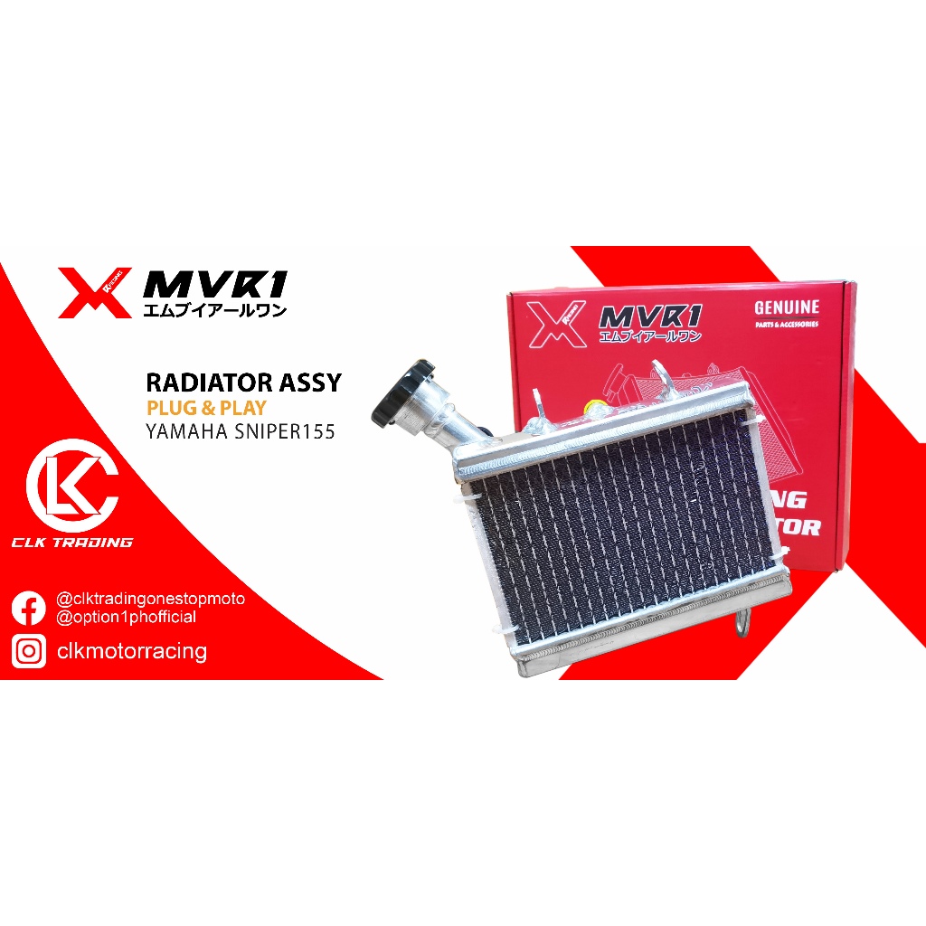 MVR1 Radiator Assembly Big Radiator Sniper150 Sniper155 Sniper135 ...