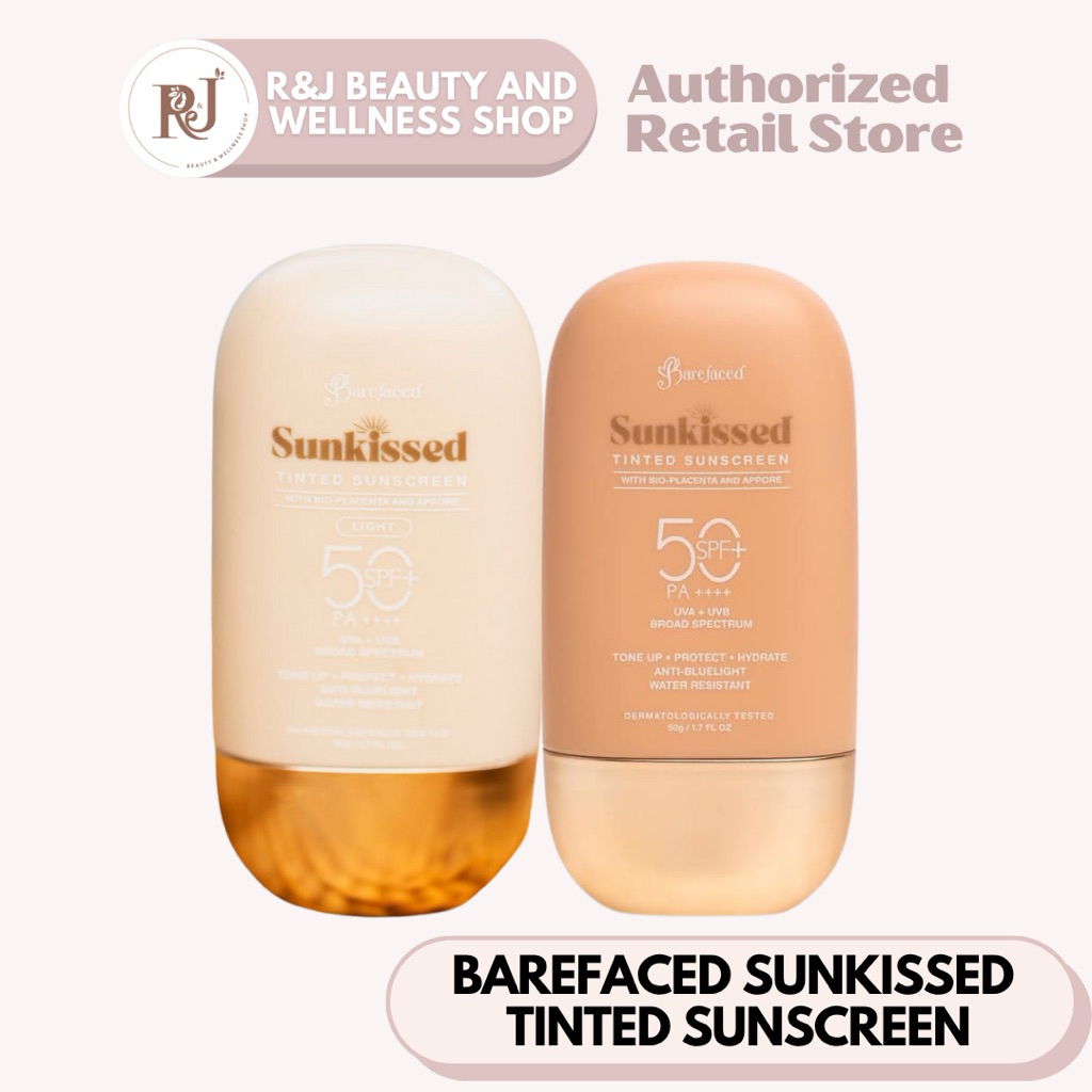 BAREFACED Tinted Illuminating Light Sunkissed Sunscreen SPF50 PA ...