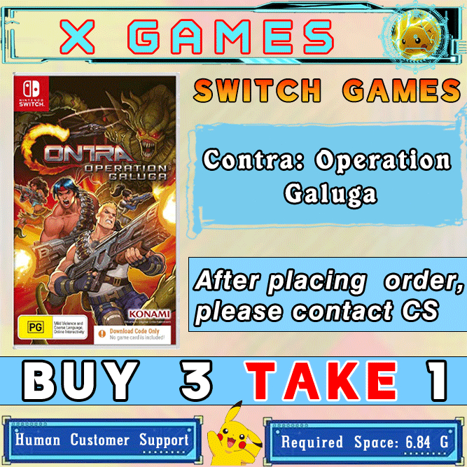 Contra: Operation Galuga Nintendo Switch Game （BUY 3 TAKE 1) | Shopee ...