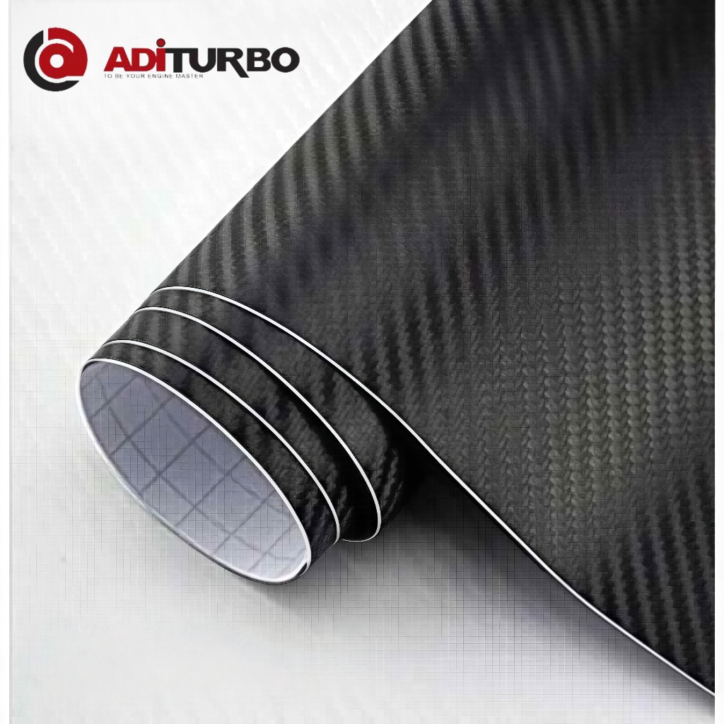 3D Carbon Fiber Nano Coating Sticker Matte Black Sticker Car Side ...