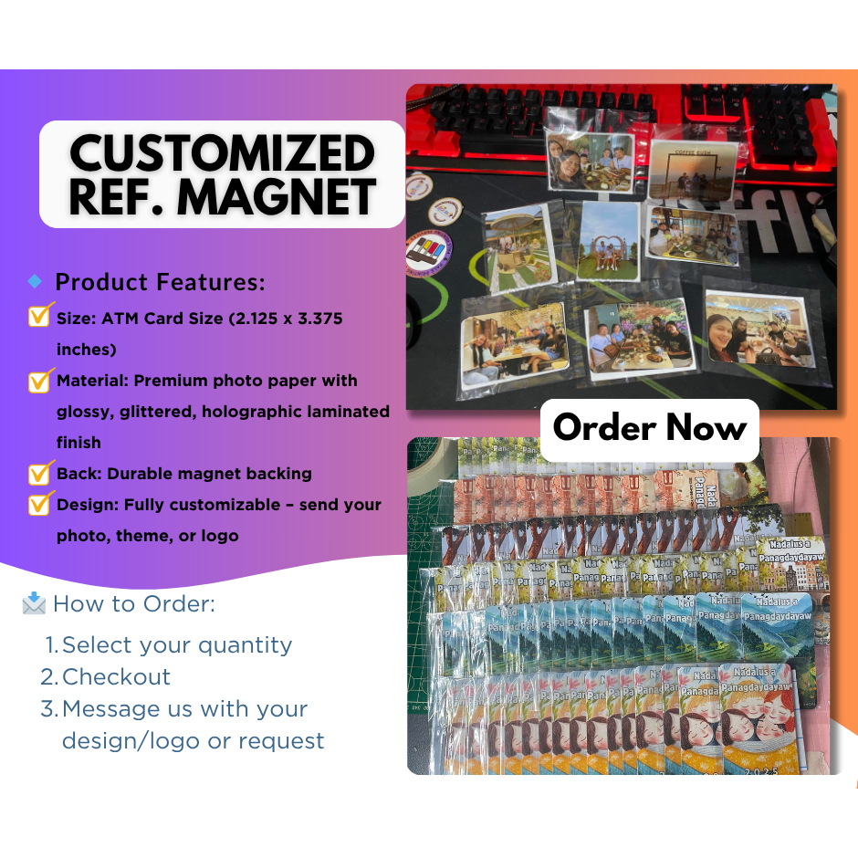 Custom ATM size Ref Magnet | Personalized Souvenir Magnets | Shopee ...