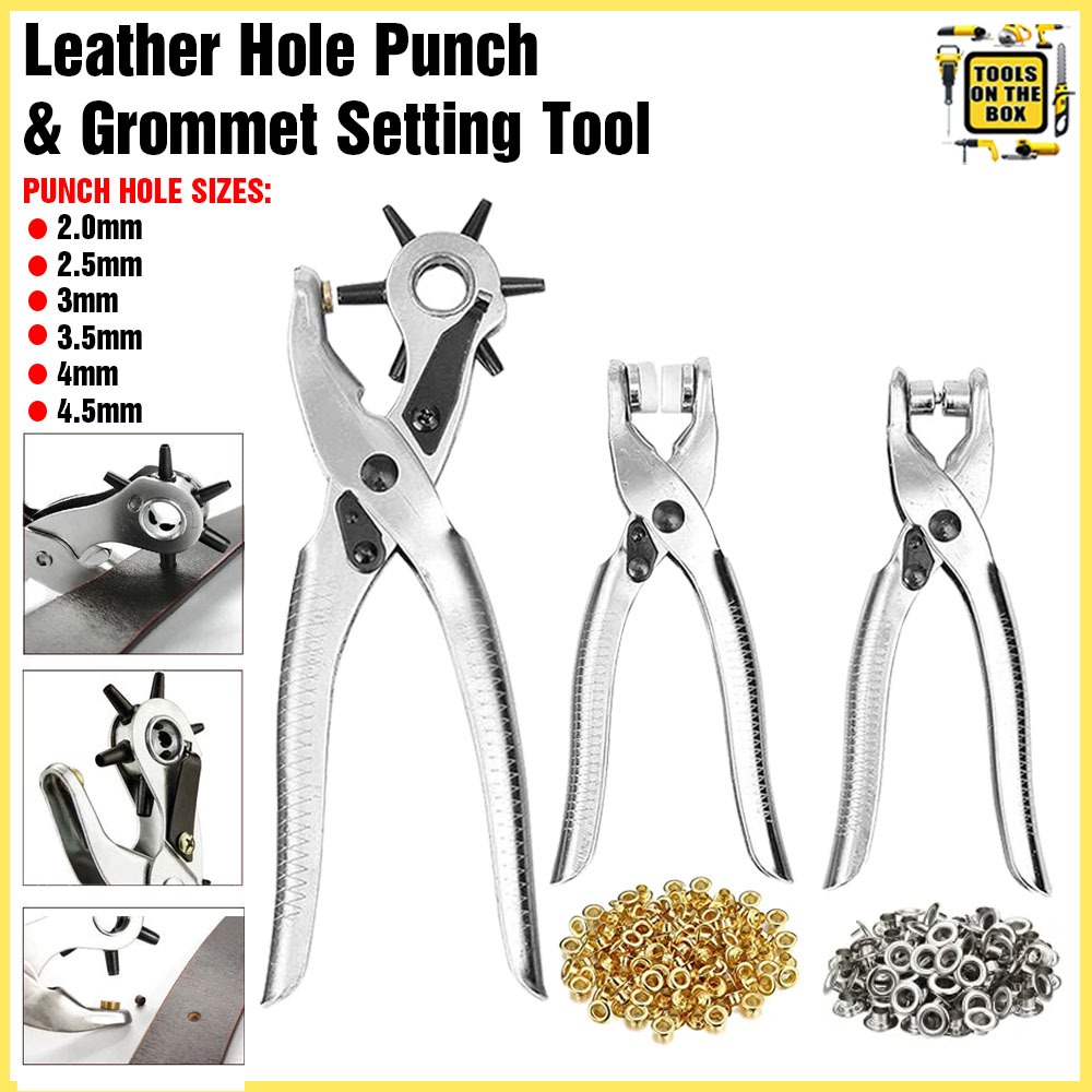 Revolving Punch Leather Strap Watch Band & Belt Hole Puncher | Shopee ...