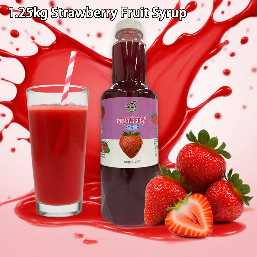 1.25kg ZNW Strawberry Fruity Syrup with Concentrated Flavor for ...