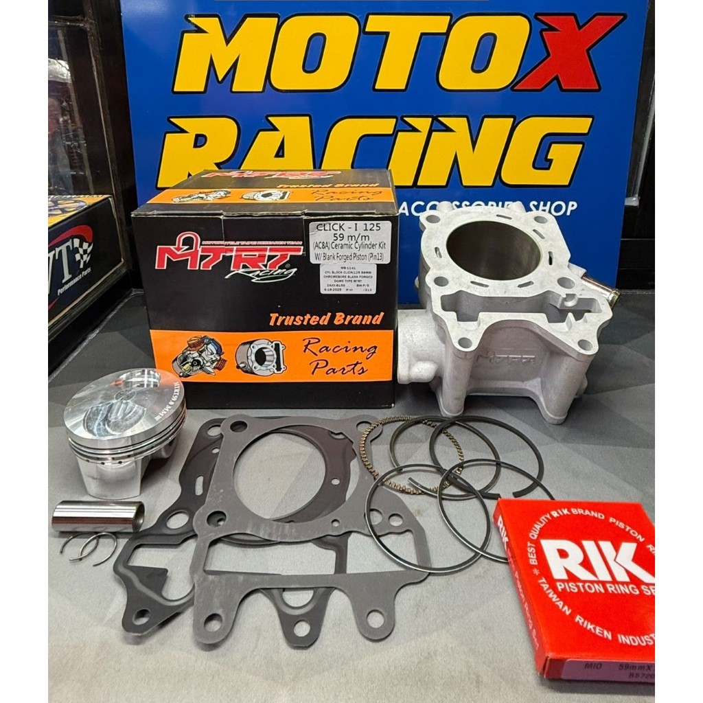 MTRT 59mm Block Chrome Bore CLICKi125 Pin13 | Shopee Philippines