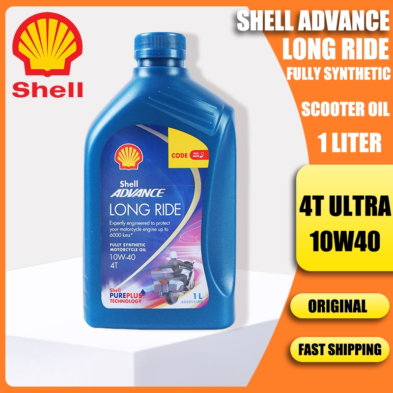Shell Advance Long Ride Fully Synthetic 1L 10W40 Scooter Oil 4T ...