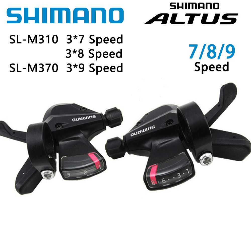 Shimano altus sl-m310/m370 combo shifter 7/8/9 speed trigger shifter with cable mtb bike ...