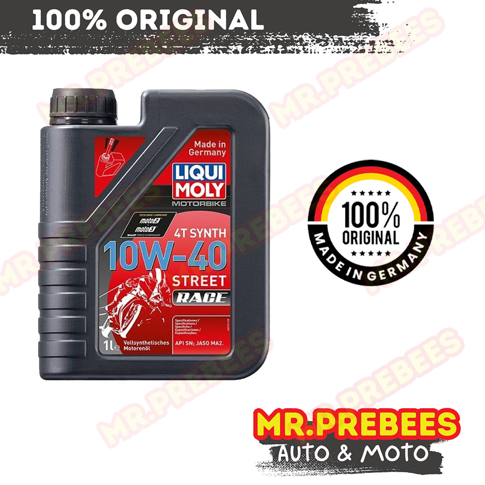 LIQUI MOLY STREET RACE 4T 10W40 ~ 10W50 ~ 10W60 1L (JASO MA2) | Shopee Philippines
