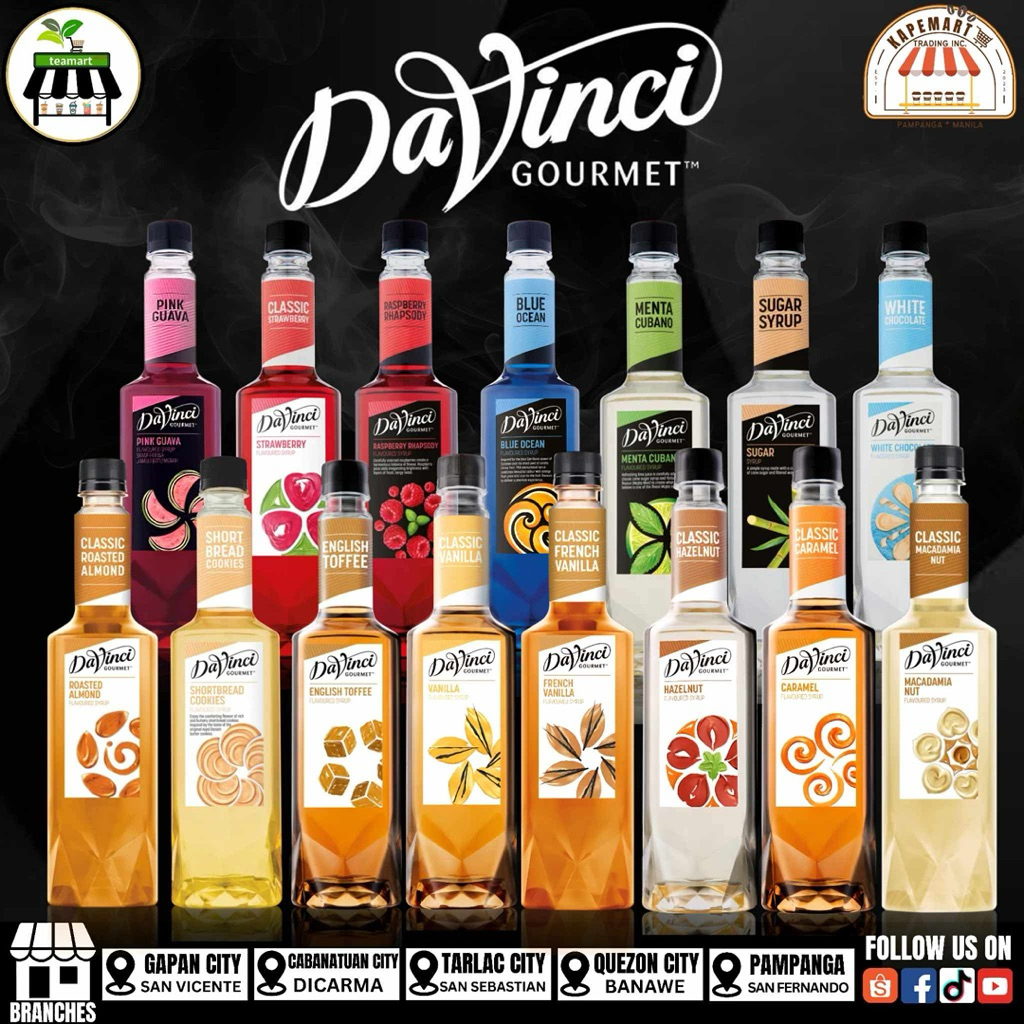 Da Vinci Flavored Syrup | Shopee Philippines