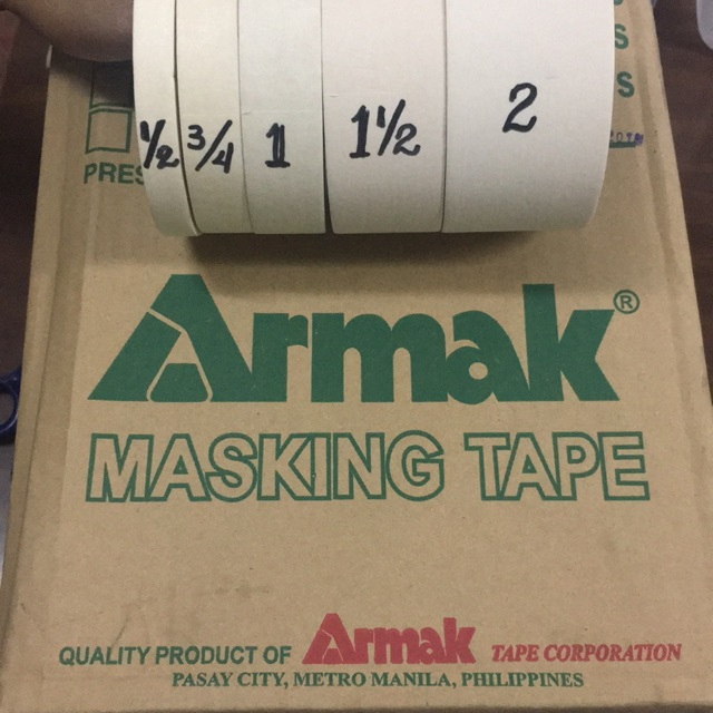 Armak Masking Tape Assorted Sizes Original (SOLD PER BOX) | Shopee ...