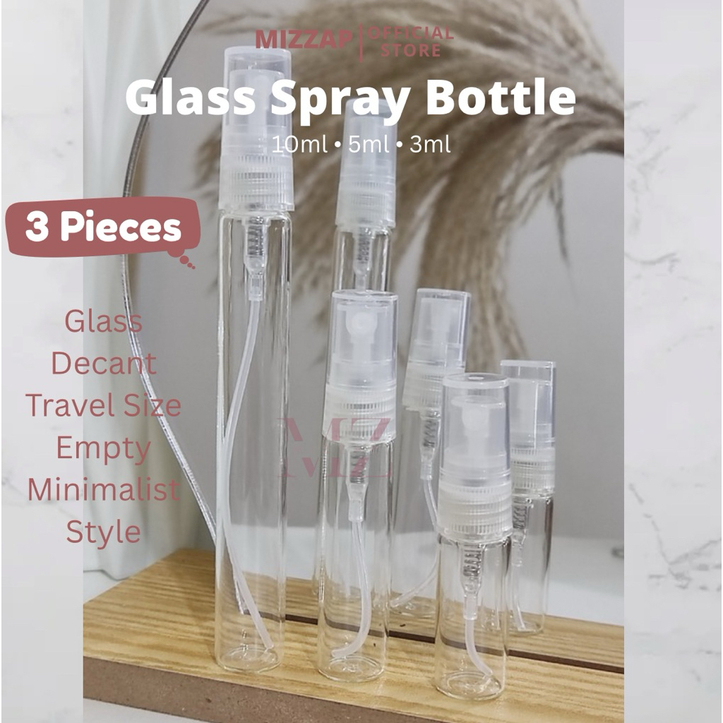 3ml 5ml 10ml Glass Spray Bottle • Decant Bottle • Perfume Empty Bottle ...