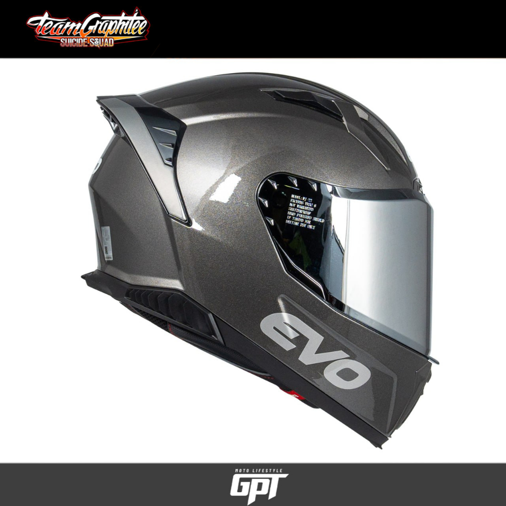 EVO HELMET GX1 Mono Dual Visor with free clear lens | Shopee Philippines