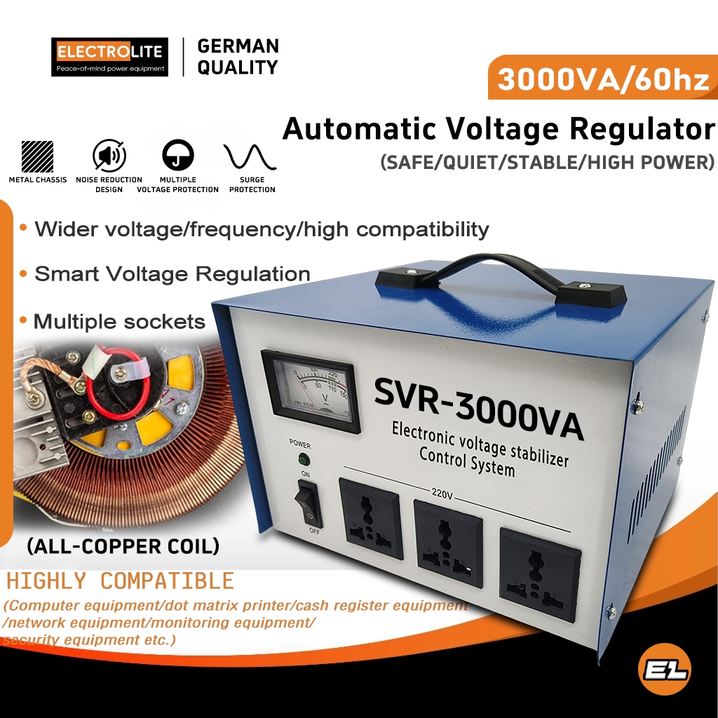 SVR-3000VA/2000VA Automatic Voltage Regulator Servo Type 500VA avr for ...