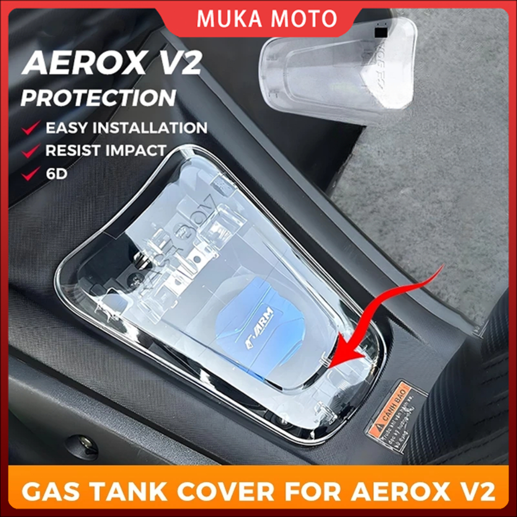 MUKA Aerox V2 Gas Tank Cover Transparent Tank Cover For Aerox V2 ABS ...