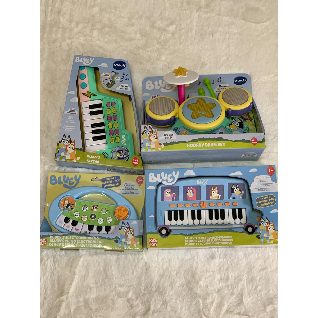 Bluey Music Electronic Instruments for kids ( Piano, Drum, Guitar ...