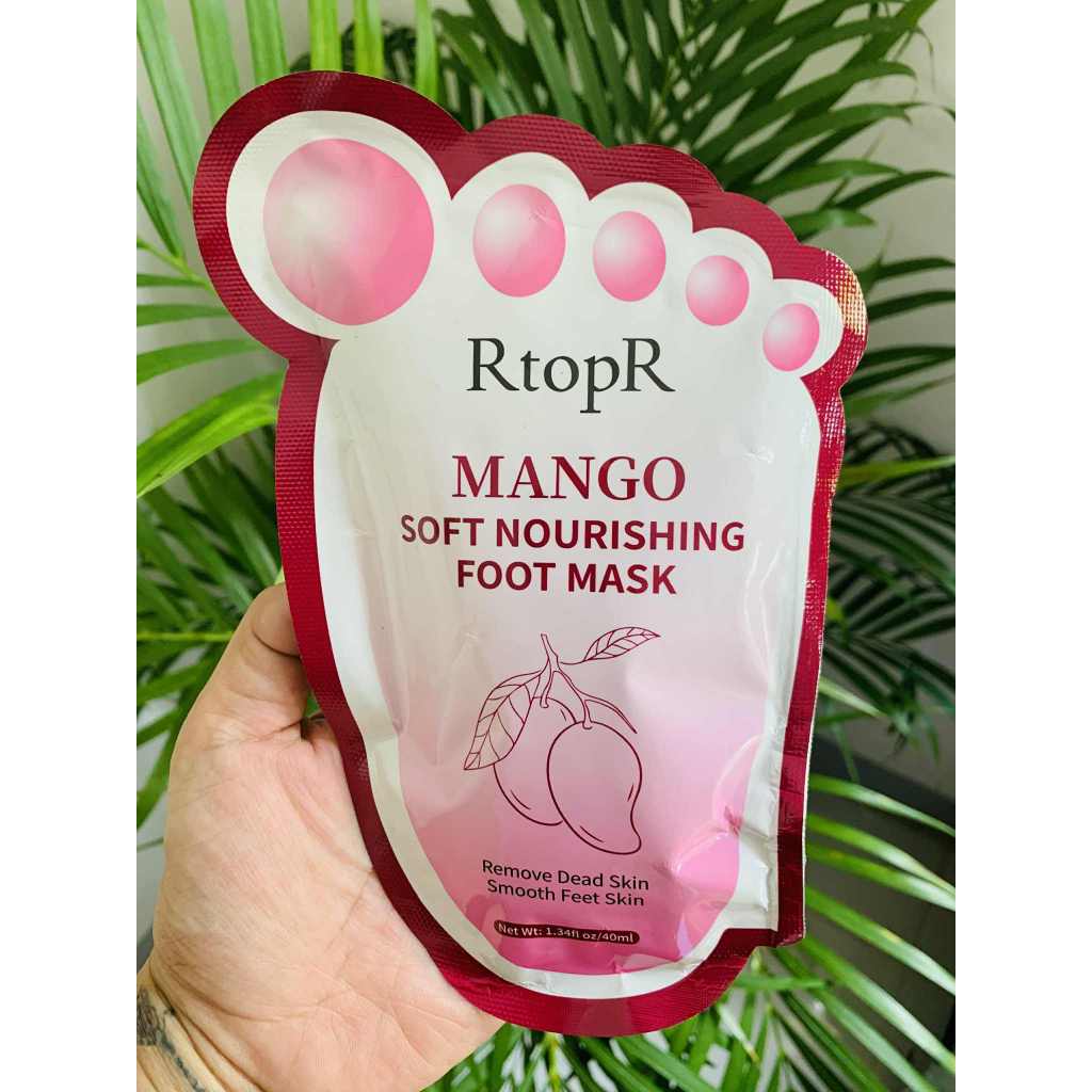 RtopR Mango Nourishing Foot Mask – Moisturizing, Peeling, Smooth Feet ...