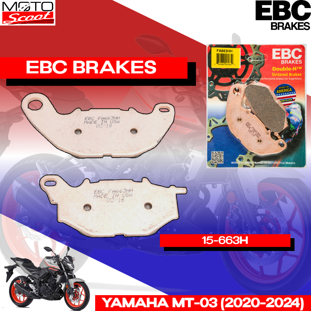 MotoscootPH EBC SINTERED FRONT BRAKED PADS | FOR Yamaha MT-03 2000-2024 ...
