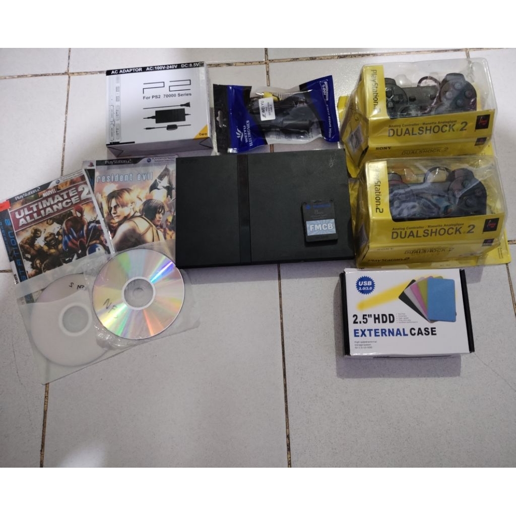 PS2 Slim Modified with 800+ Games (read description) | Shopee Philippines