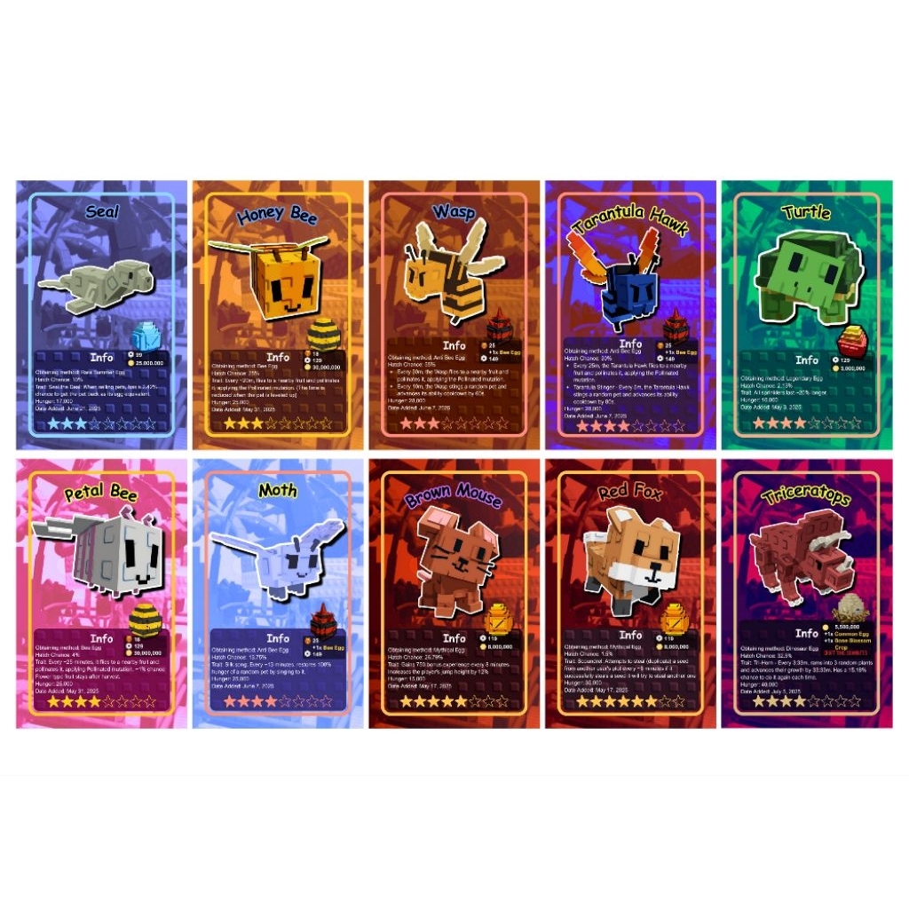 Grow a Garden Trading Cards 1000pcs | Shopee Philippines