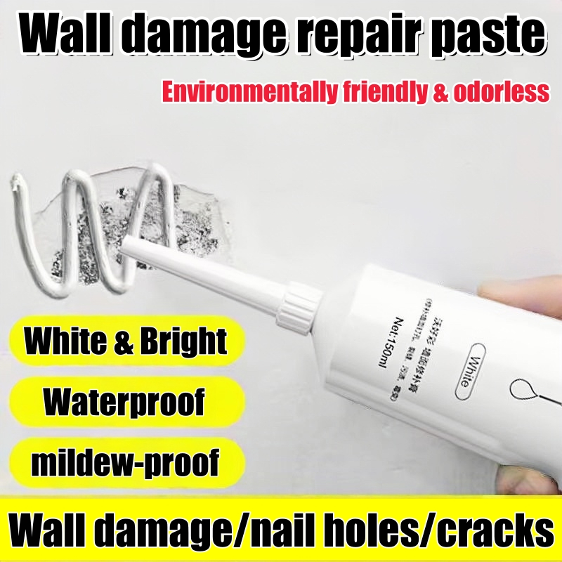 White wall repair paste wall broken repair paste nail hole crack quick ...