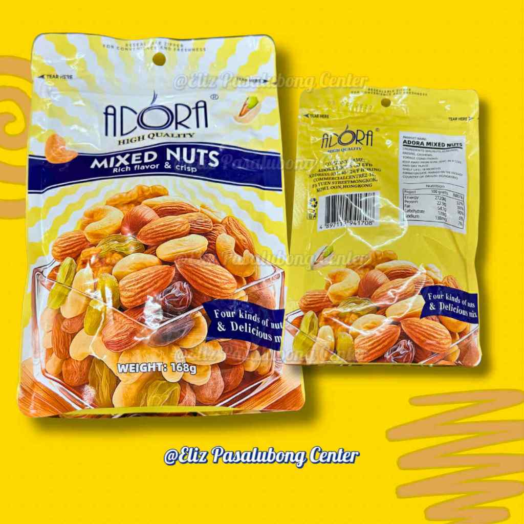 (ADORA) MIXED NUT'S RICH FLAVOR & CRISP 168G | Shopee Philippines