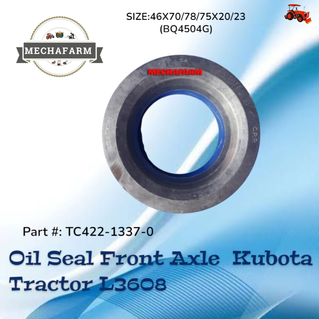 Oil Seal Front Axle (BQ4504G) Kubota Tractor L3608 | Shopee Philippines