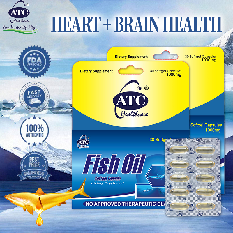 ATC Fish Oil 30 Softgel 1000mg Omega 3 Health Supplements For Adult ...
