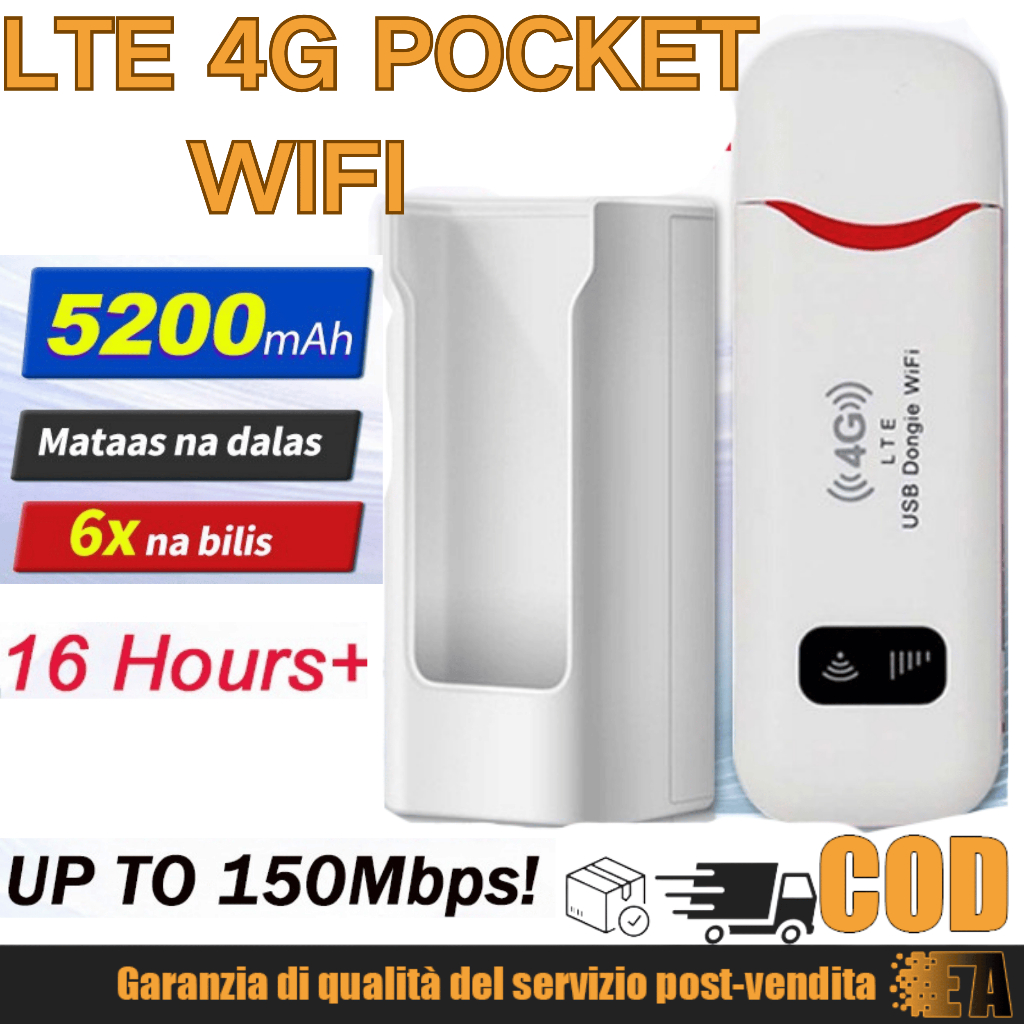 【COD】4G LTE WiFi Router 150Mbps USB Mini Pocket WiFi Wireless Modem ...