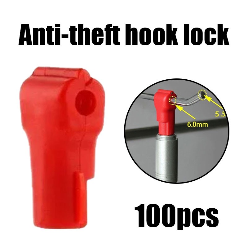 100Pcs 6mm Security Display Hook Anti Theft Detent Locks For Various ...