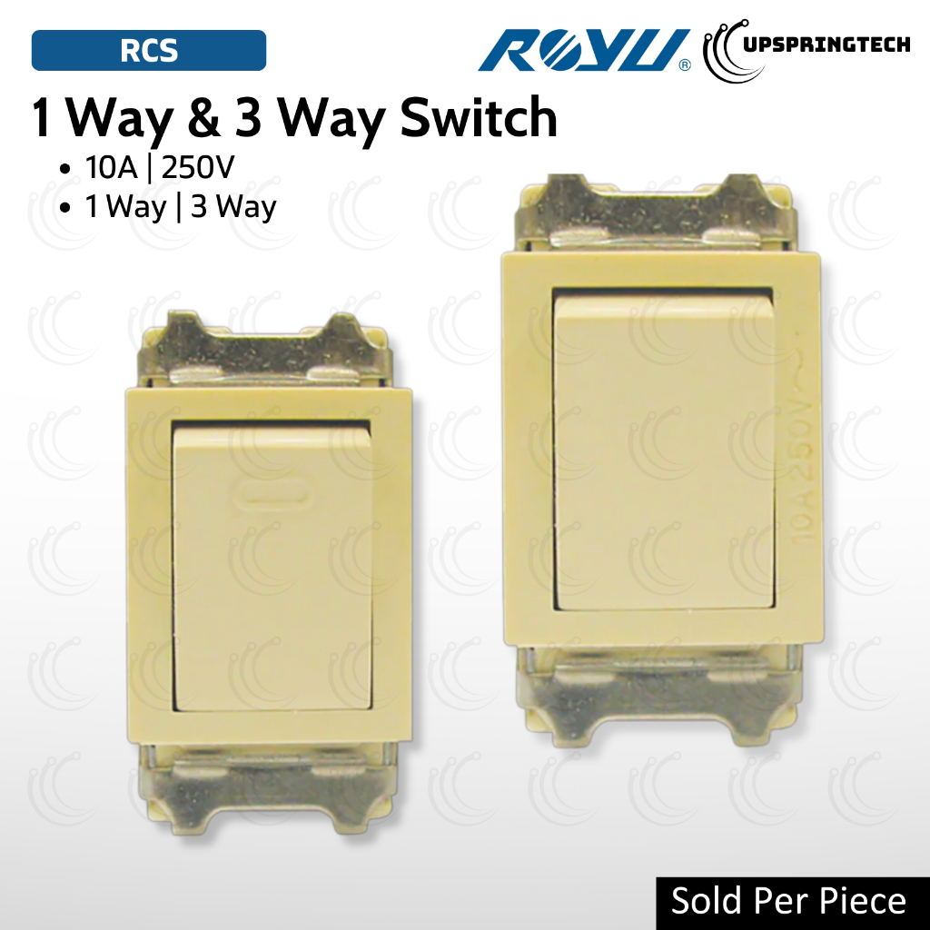 Royu Classic Series 1 Way & 3 Way Switch 10A 250V – RCS1 / RCS3 ...