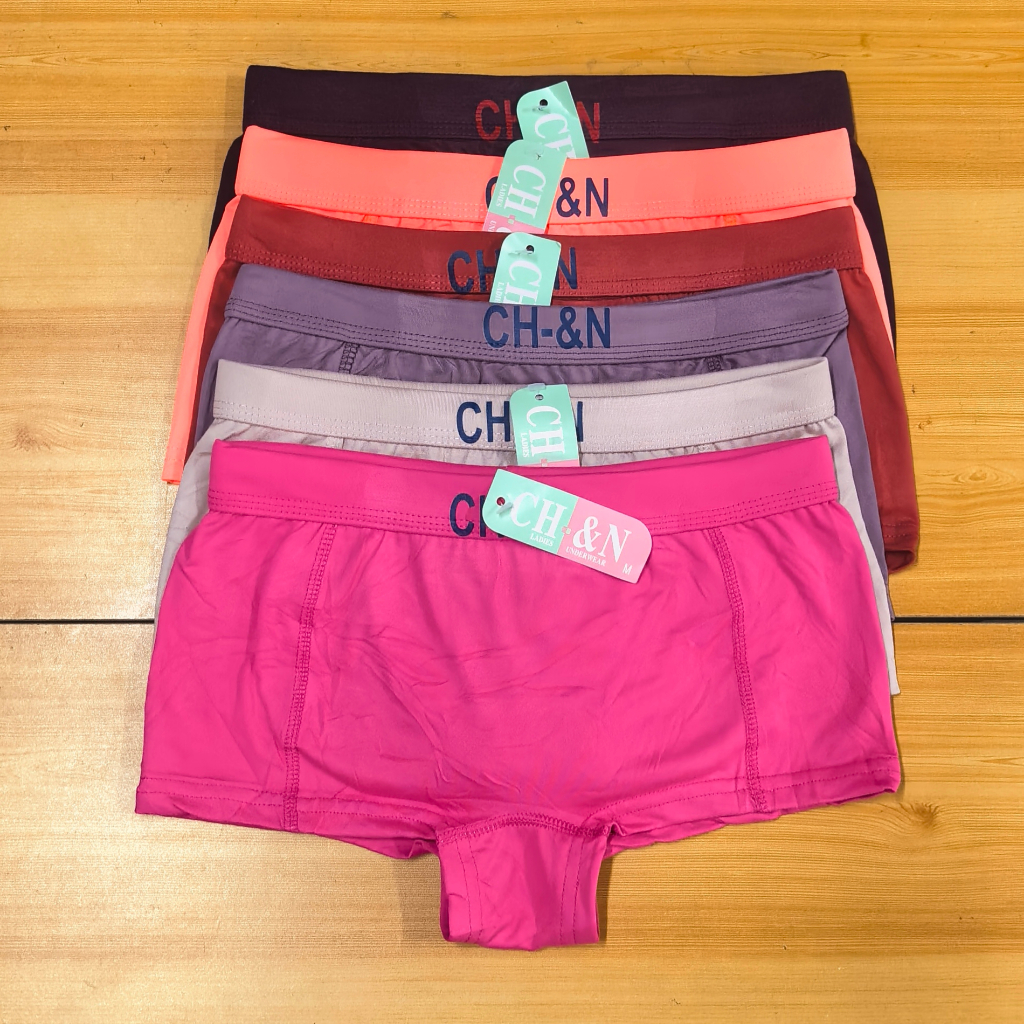 6/12 PCS Women’s Boxer boyleg Cotton boxer shorts for Women’s Plain ...
