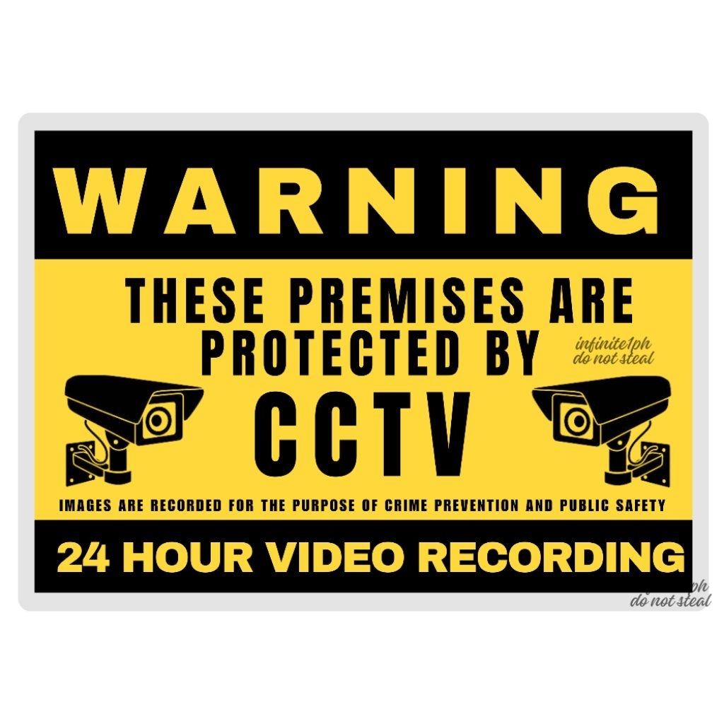 Warning CCTV In Operation Laminated Signage A4 Size | Shopee Philippines