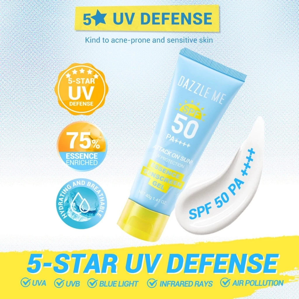 DAZZLE ME Attack on Sun! UV Protection Essence Sunscreen Gel -Sunblock ...
