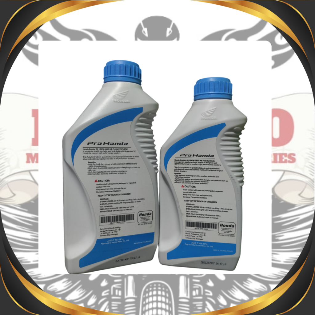 Pro Honda Engine Oil 800ml & 1L – Genuine – Fully Synthetic | Shopee ...