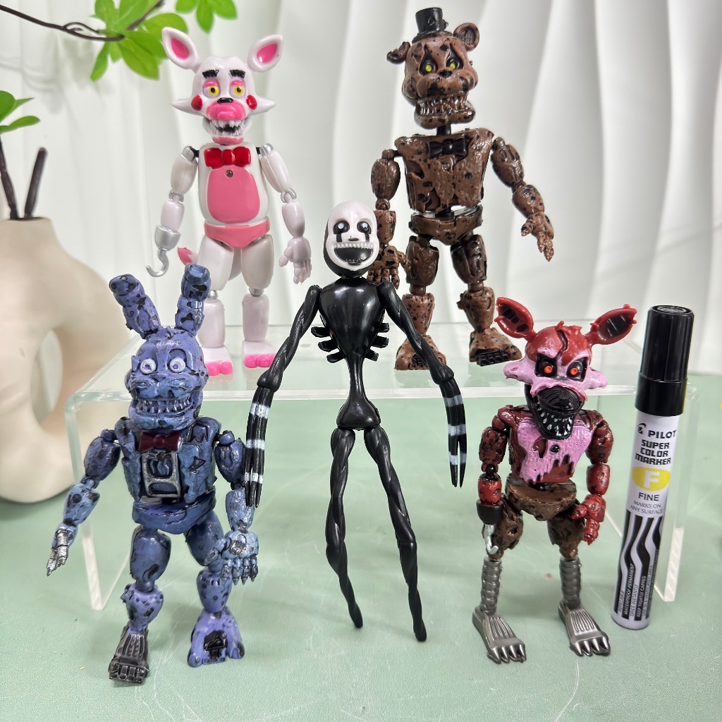 SALE!!! Five Nights At Freddy's FNAF Set of 5 Movable Collectible ...