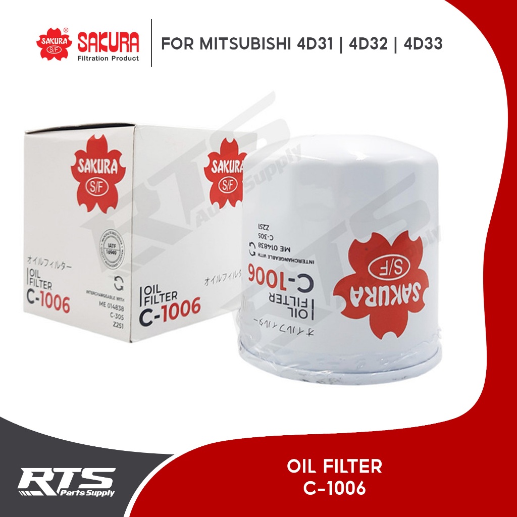 Sakura Oil Filter for Mitsubishi 4D31 4D32 4D33 Secondary Filter (C305 ...