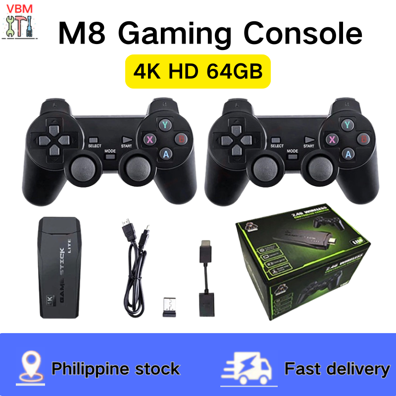 [COD] M8 64G 4K Built-In 20000 Game Retro Game Console For PS1 /GBA ...